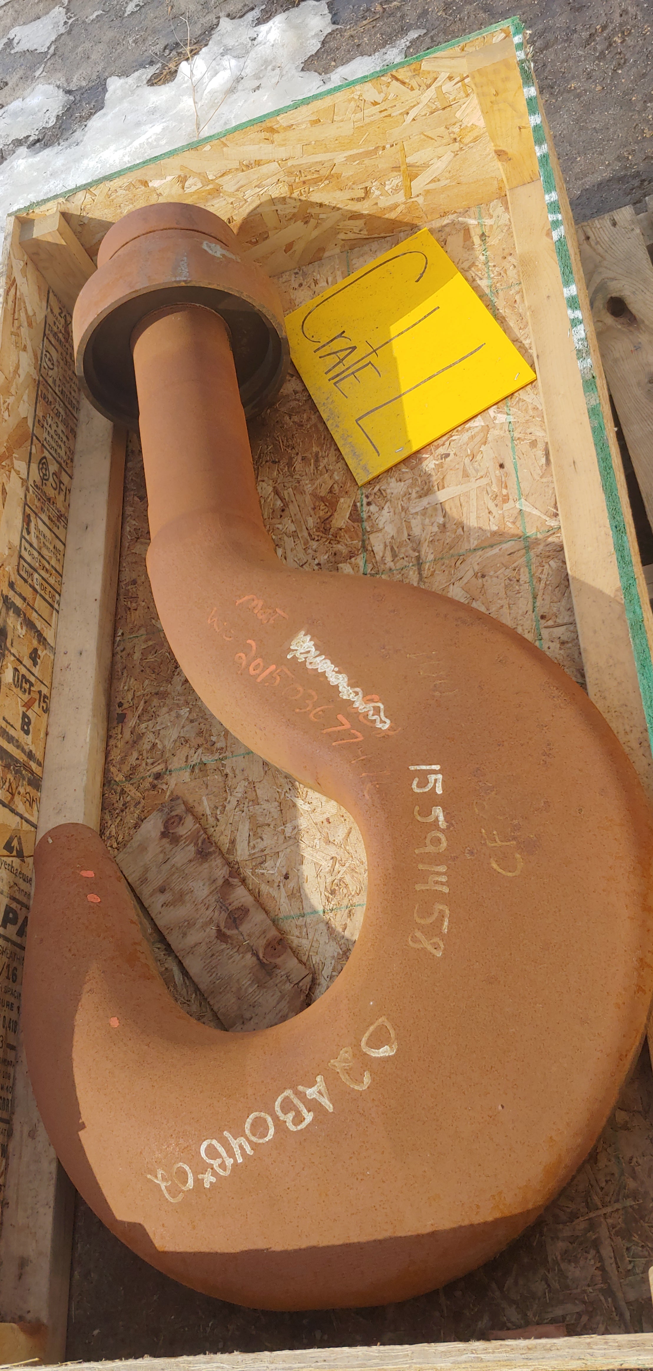 Large Mining Ladle Lifting Hook, 24" Diameter – ETI Sales