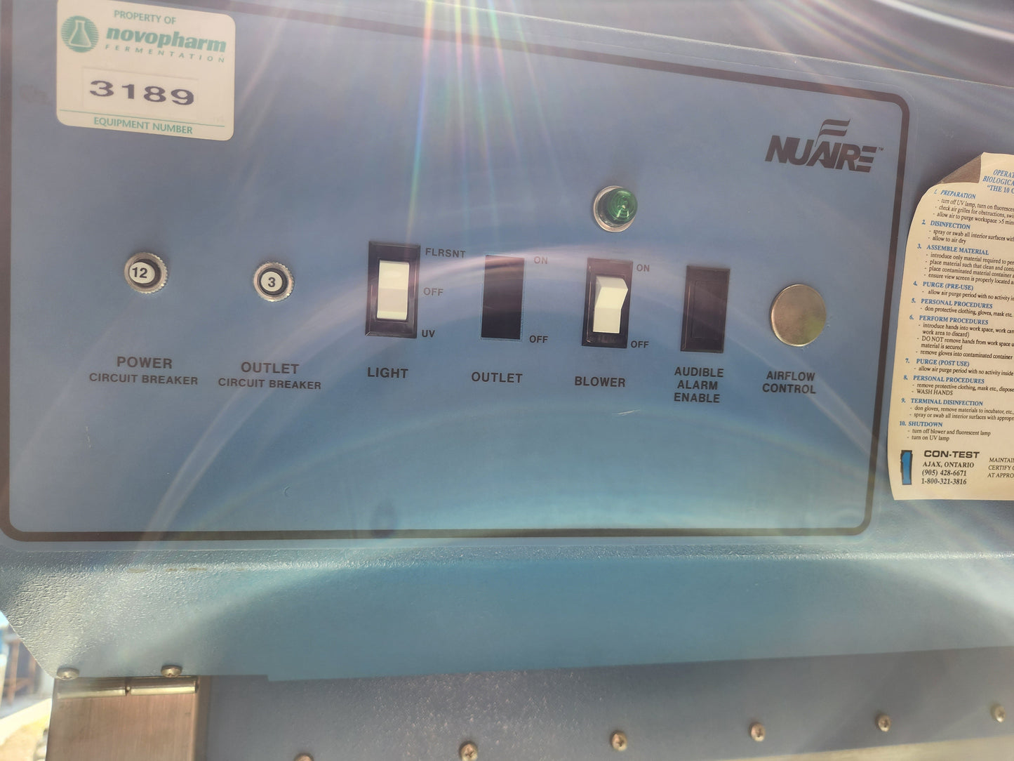 Nuaire Laminar Flow Laboratory Hood - NU-425-600, Class 2, Type A/B3 ...