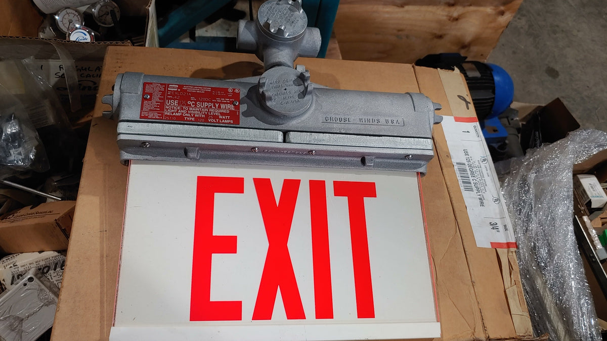 CROUSE HINDS EXLD21A Hazardous Location Exit Sign – ETI Sales
