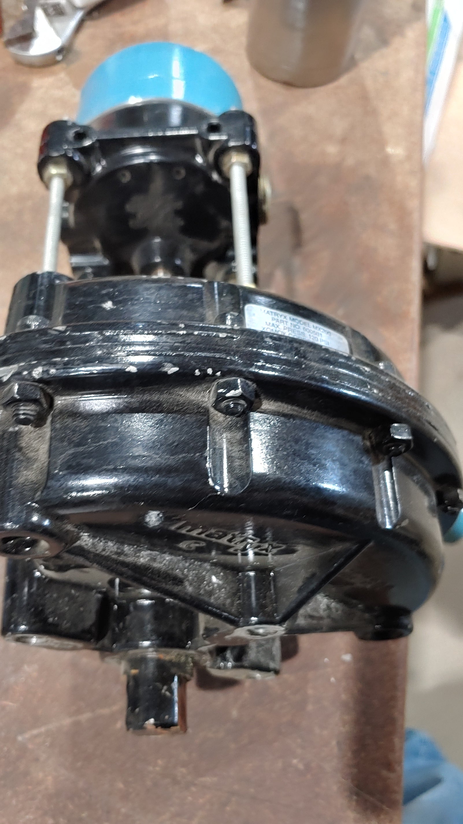 MATRYX MX200 PNEUMATIC ACTUATOR 600501 Max Press:120 PSI with Honeywel ...