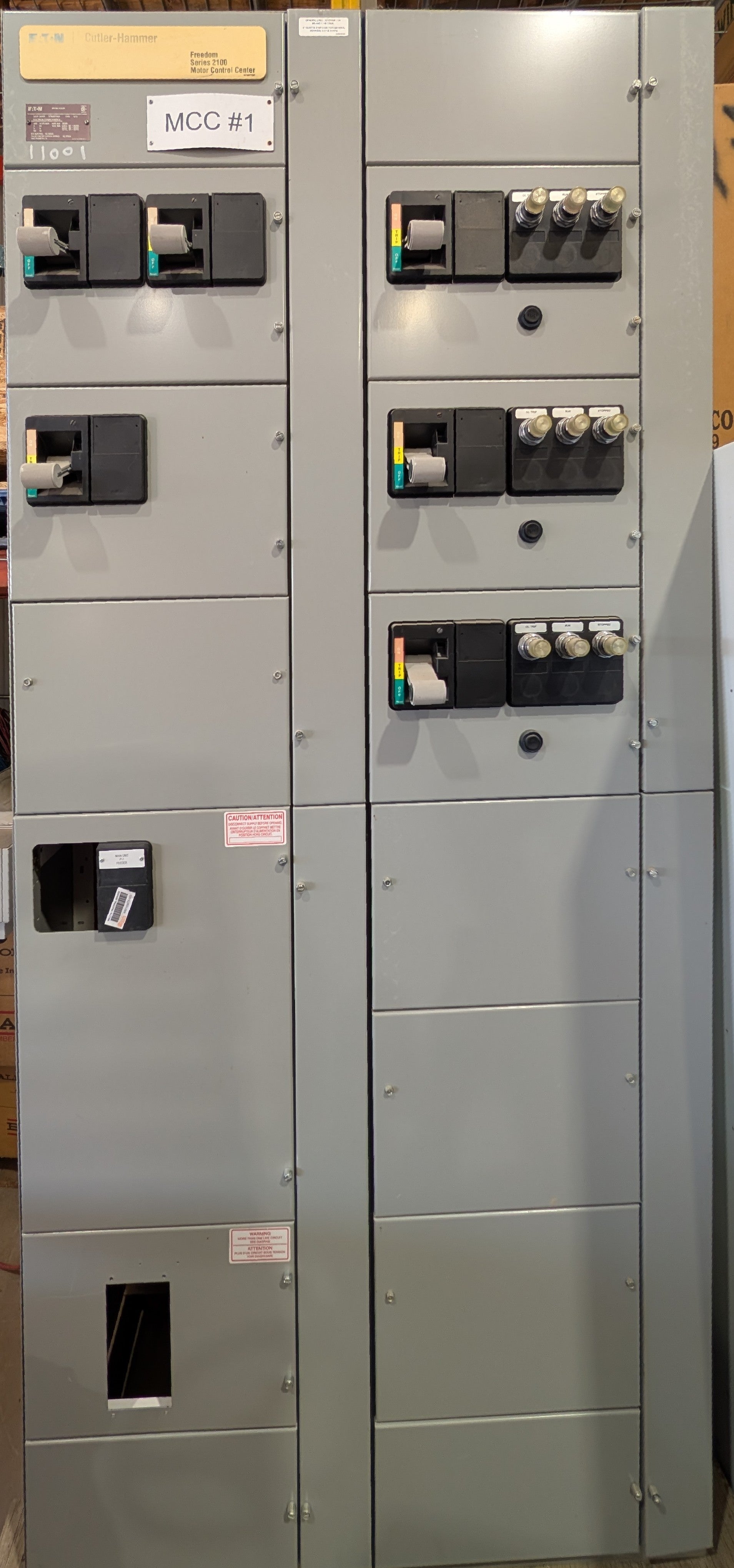 Eaton Cutler Hammer MCC Freedom Series 2100 - 2 columns – ETI Sales