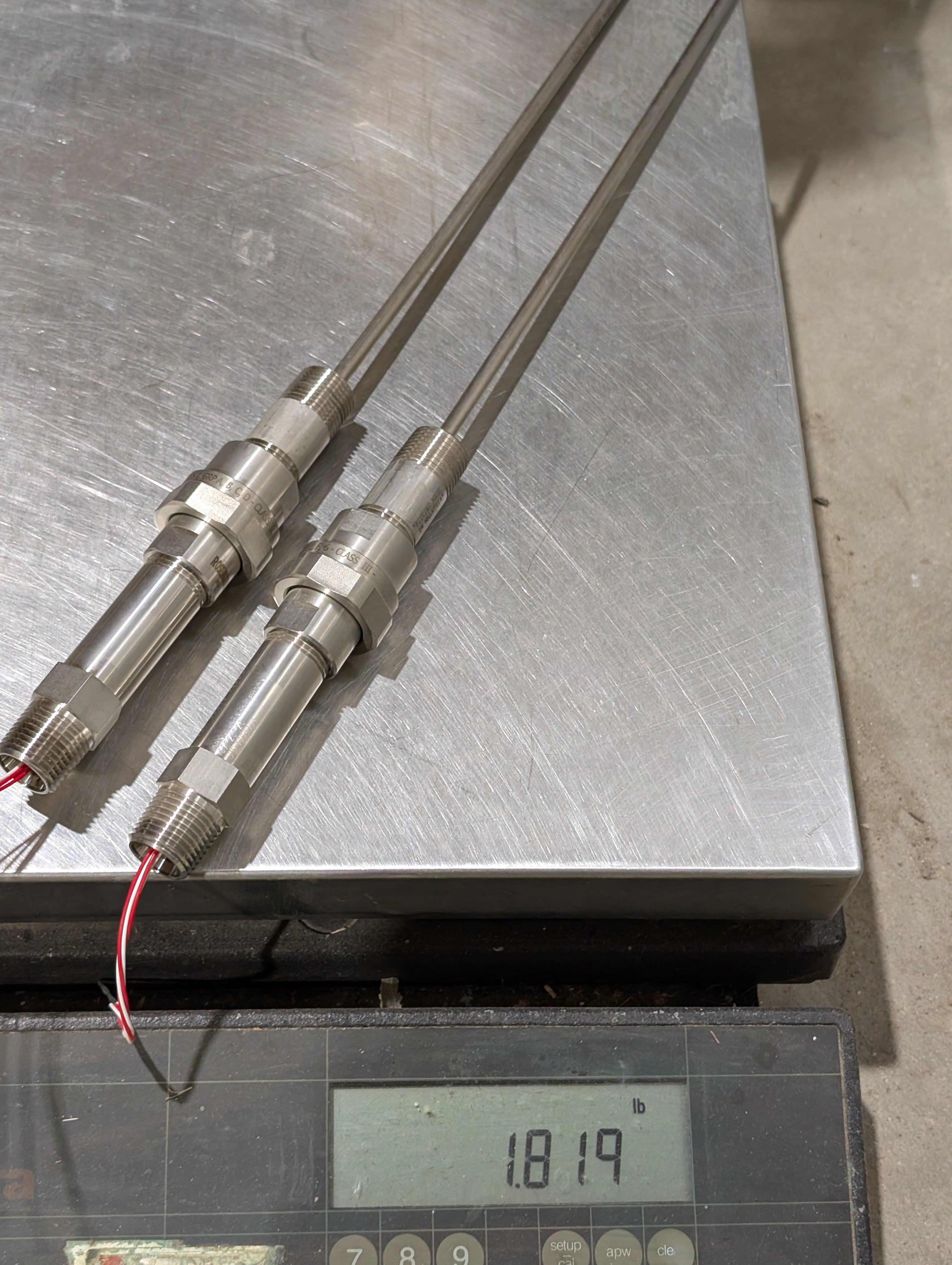 Rosemount Temperature Probe - 12 Inch - 68R21C30A080F62E6R - With 1/2 ...