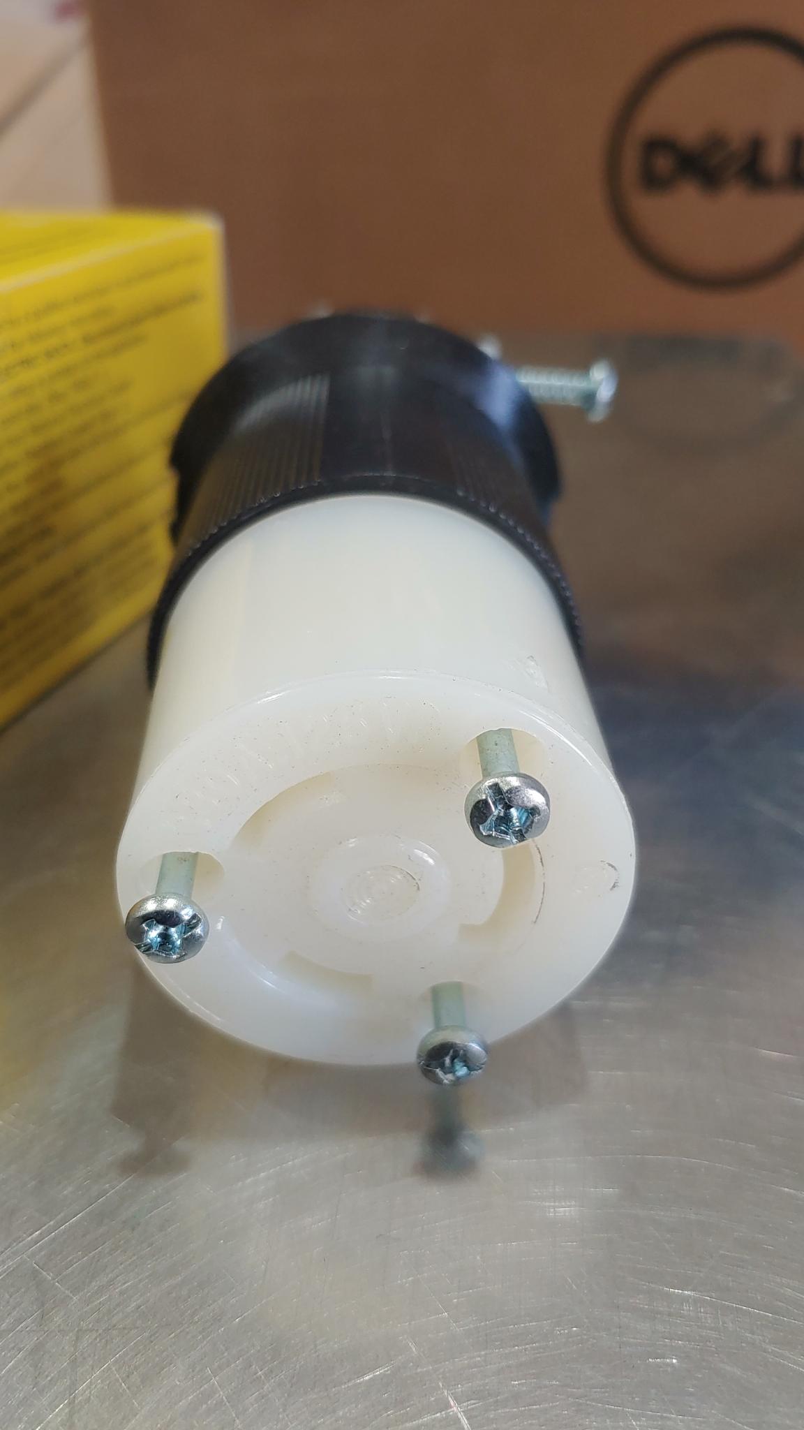 HUBBELL TWIST-LOCK INSULGRIP HBL2613 FEMALE 30A 125VAC 2P 3 WIRE GROUN ...