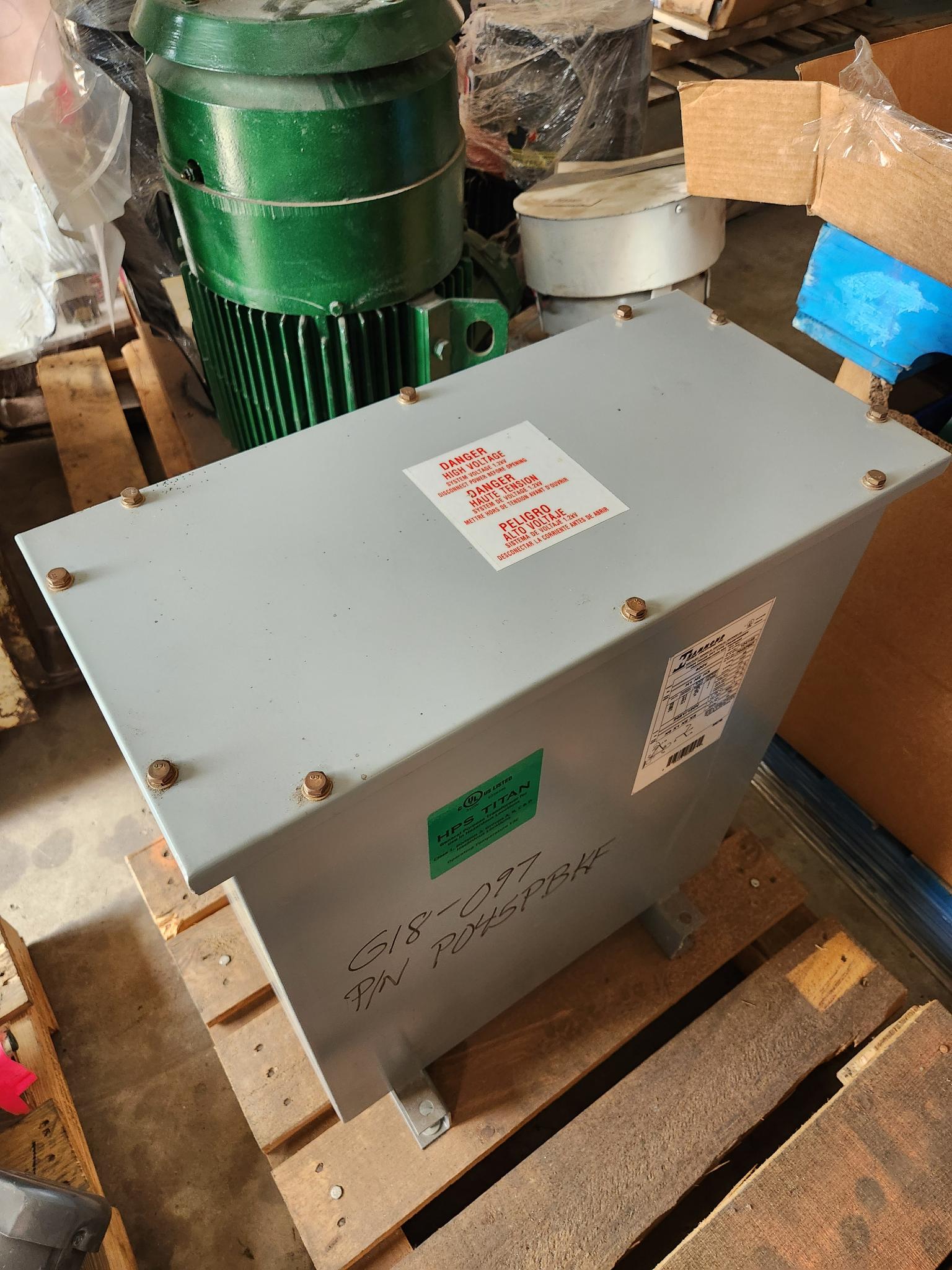 HPS -Hammond 45 KVA Dry Type 3 PH Transformer - P045PBKF - 600v to 208 ...