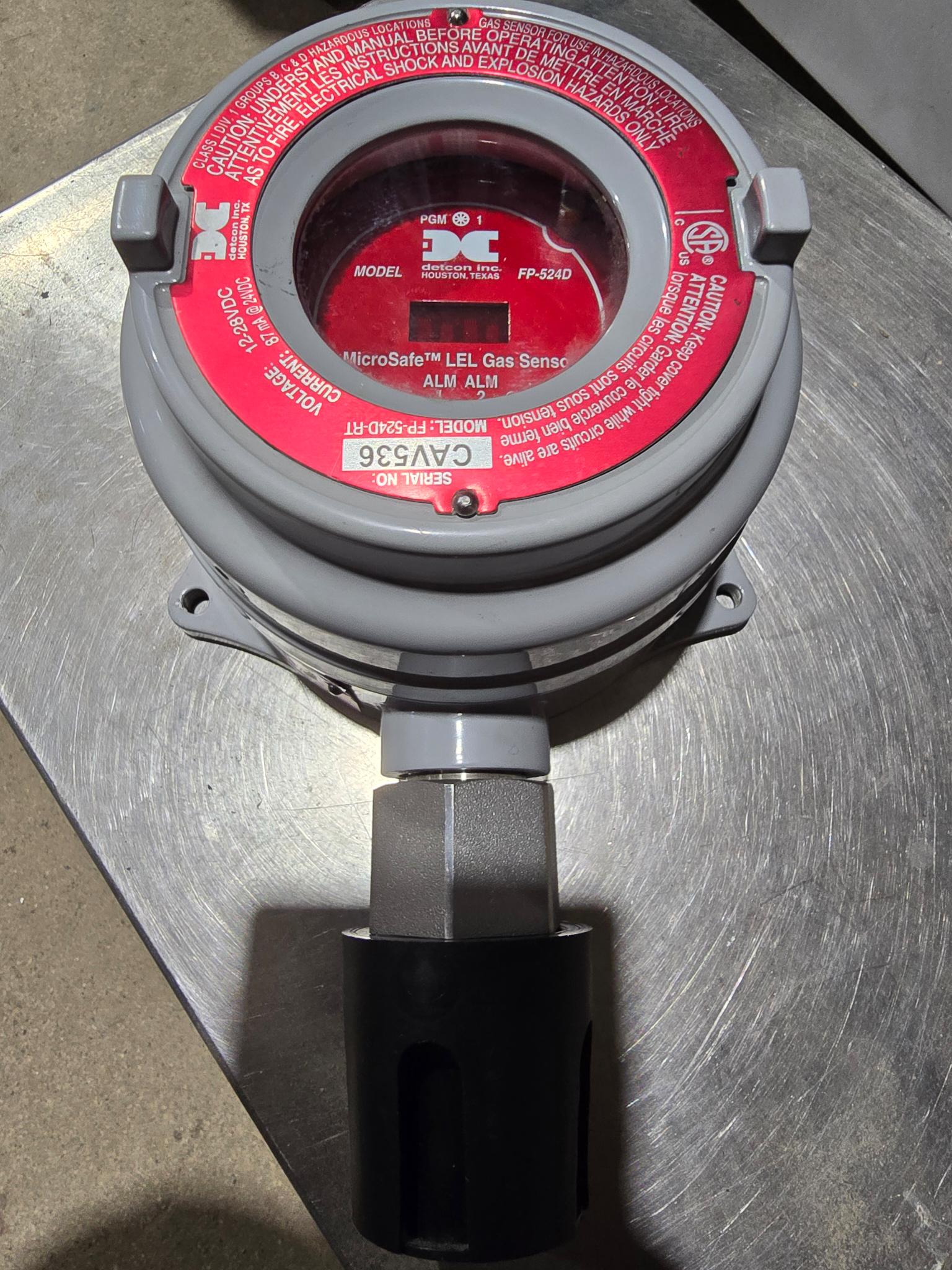 DETCON FP-524D-RT COMBUSTABLE GAS TRANSMITTER WITH SENSOR (USED) – ETI ...