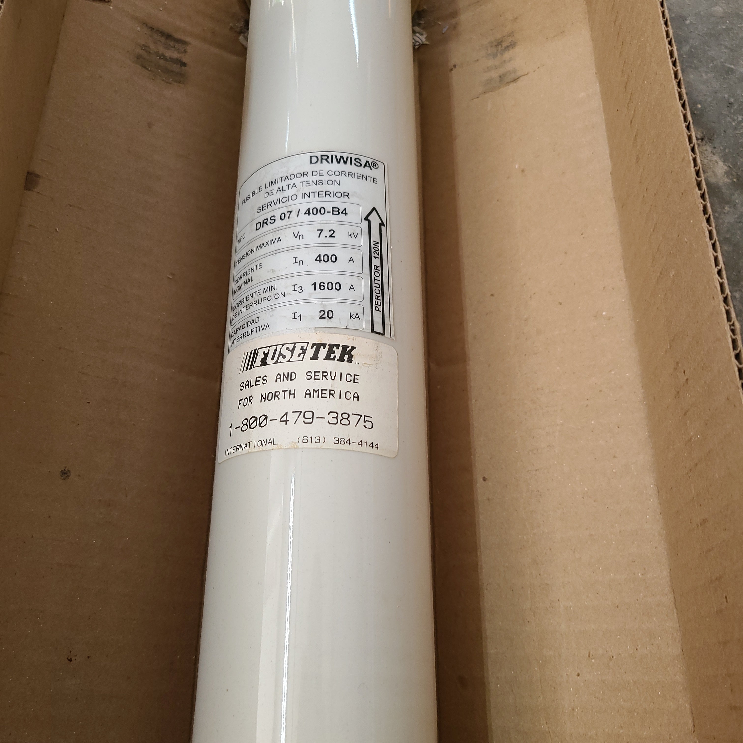 DRIWISA HIGH VOLTAGE FUSE DRS 07/400-B4 – ETI Sales