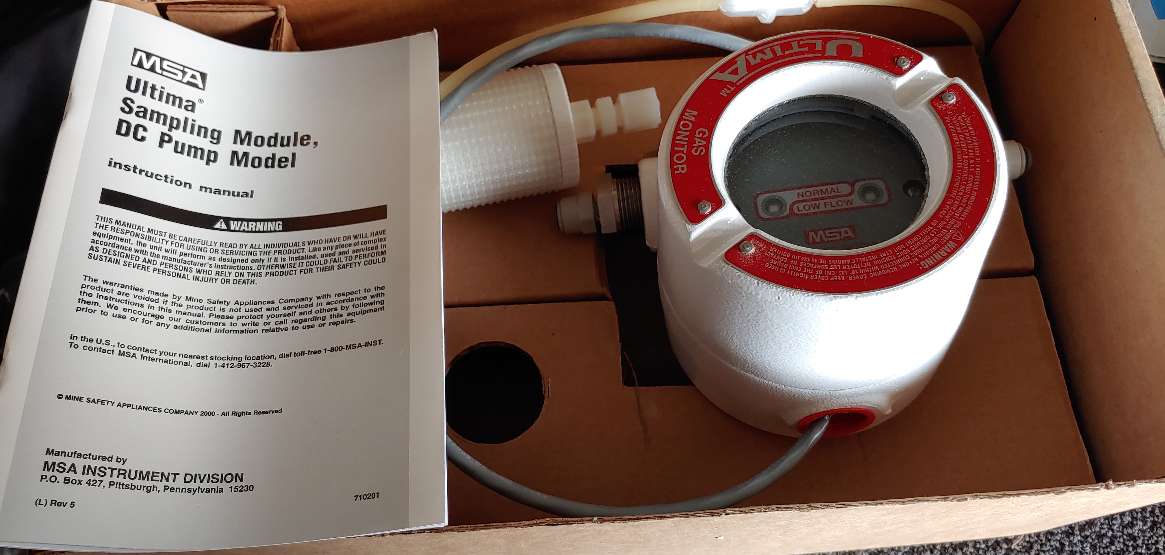 MSA Ultima 815405 Gas Sampling Module DC Version – ETI Sales